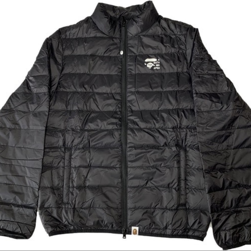 Bape Light Down Puffer Jacket Black - Gem